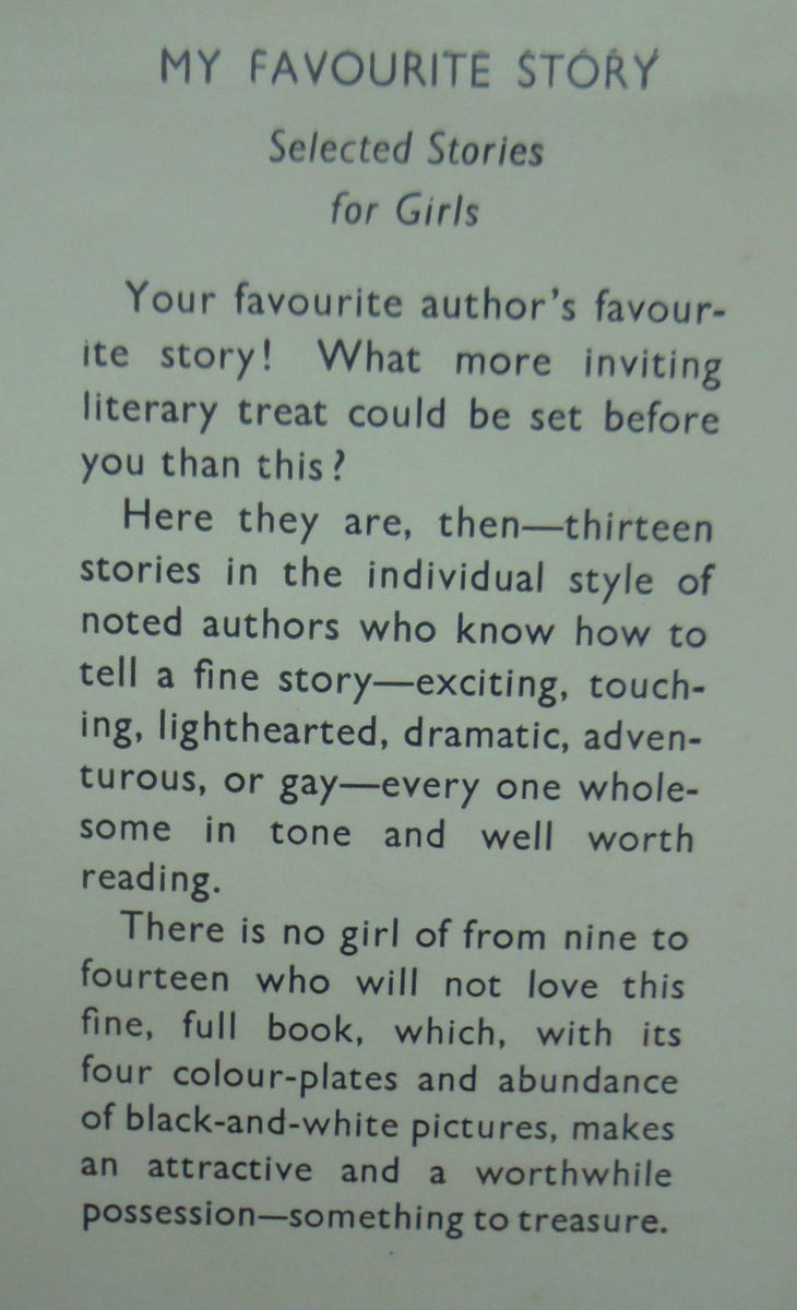 My Favourite Story - Selected Stories for Girls by Enid Blyton, E M Br ...
