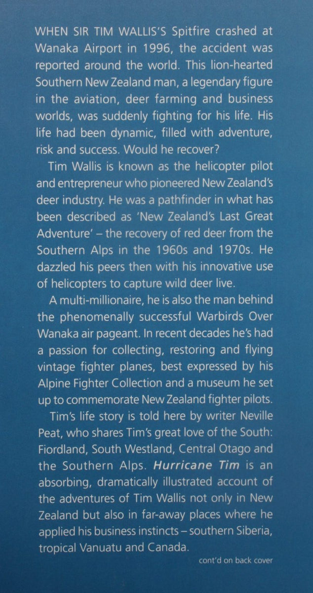 Hurricane Tim - The Story of Sir Tim Wallis BY Neville Peat. – Phoenix ...