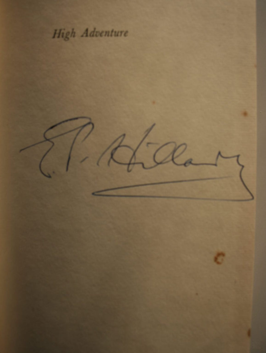 High Adventure by Sir Edmund Hillary. FIRST EDITION, first printing. S ...