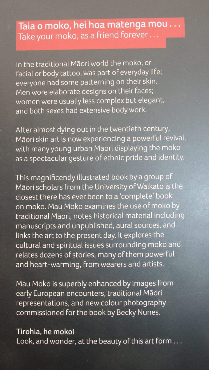 Mau Moko The World of Maori Tattoo By Ngahuia Te Awekotuku. HARDBACK F ...