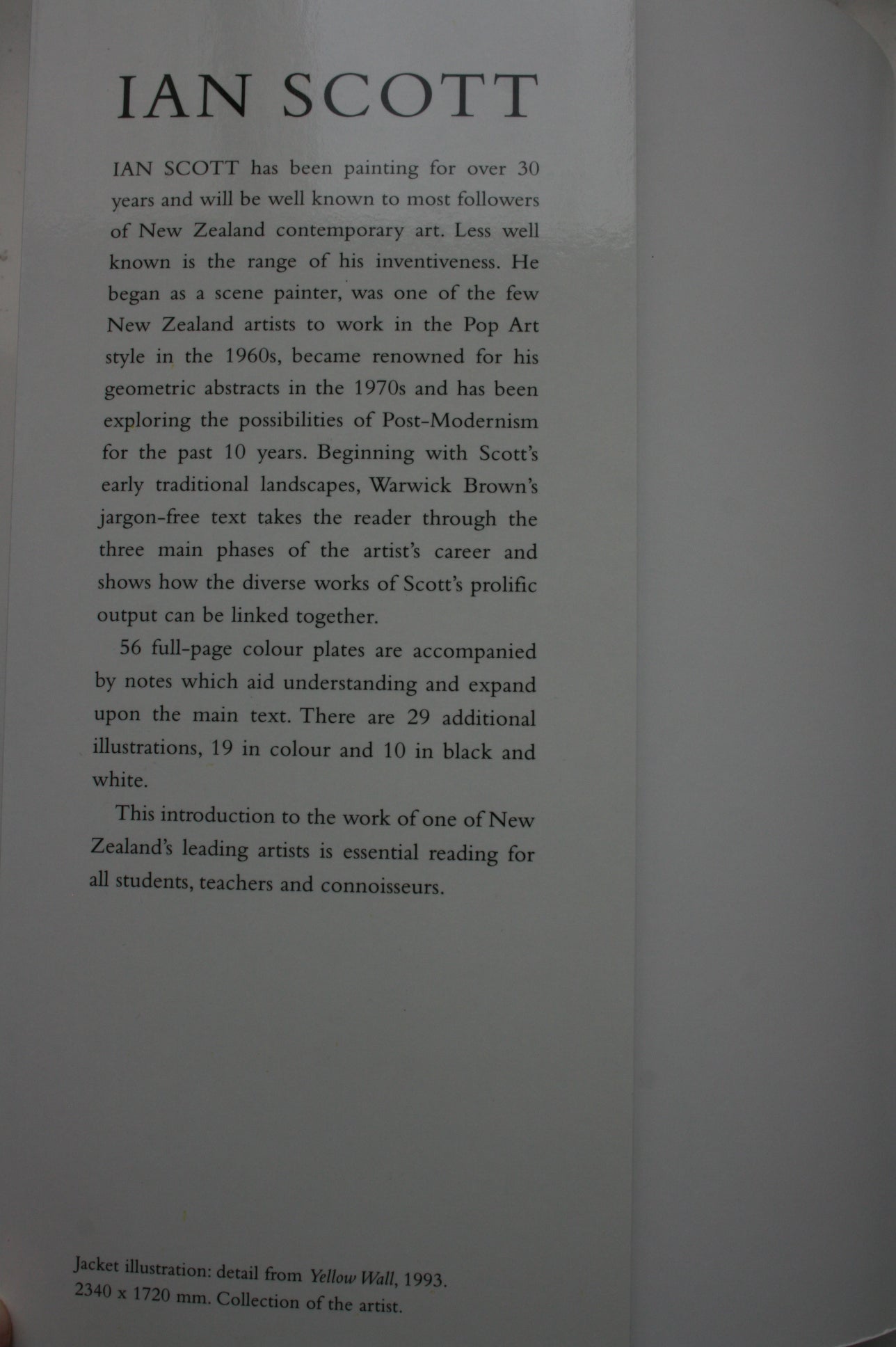 IAN SCOTT By Warwick Brown. SIGNED BY IAN SCOTT. – Phoenix Books NZ