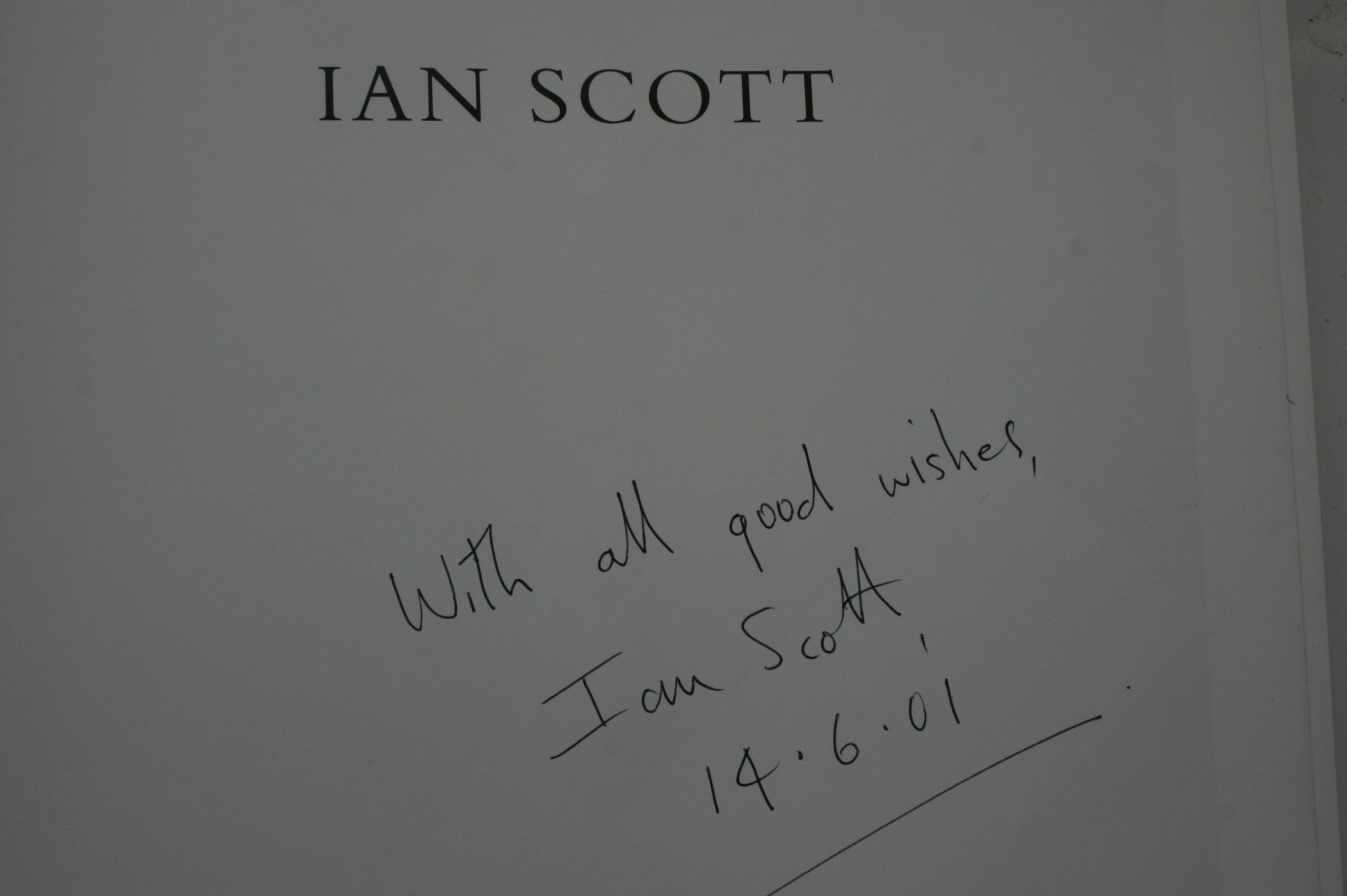 IAN SCOTT By Warwick Brown. SIGNED BY IAN SCOTT. – Phoenix Books NZ