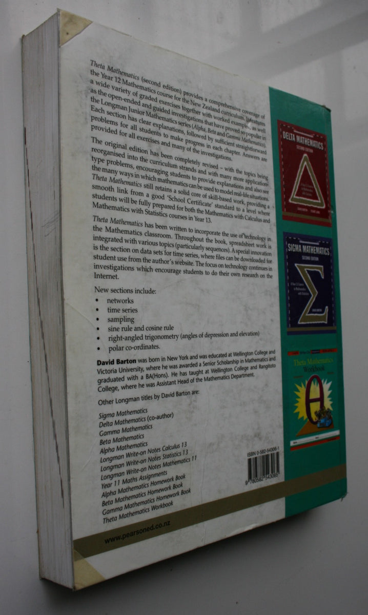 Theta Mathematics By David Barton. second edition. – Phoenix Books NZ