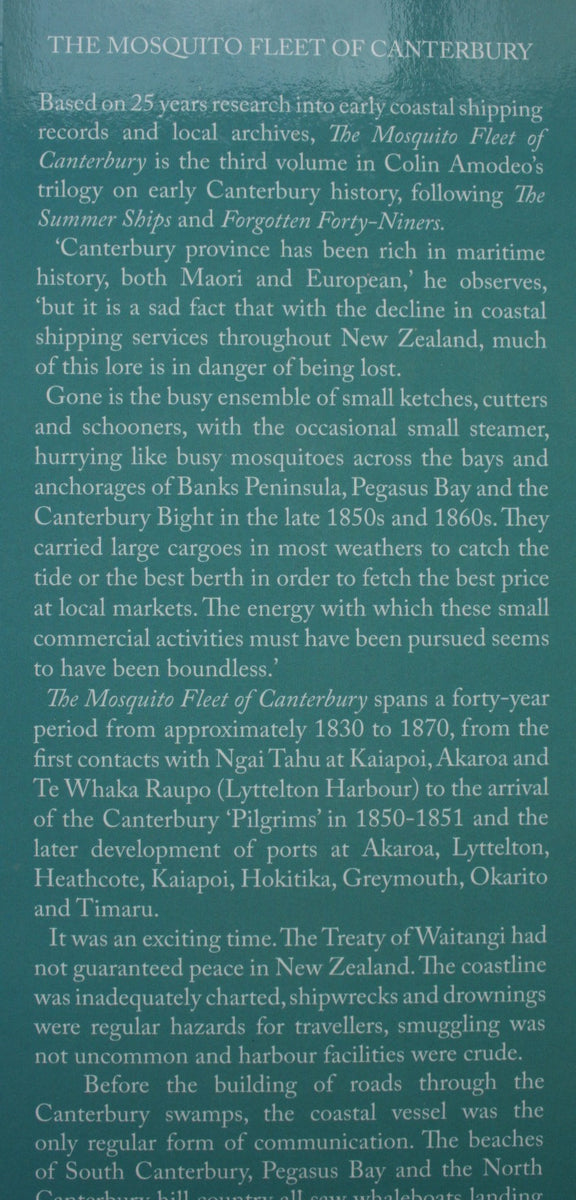 The Mosquito Fleet of Canterbury An Impression of the Years 1830-1870 ...
