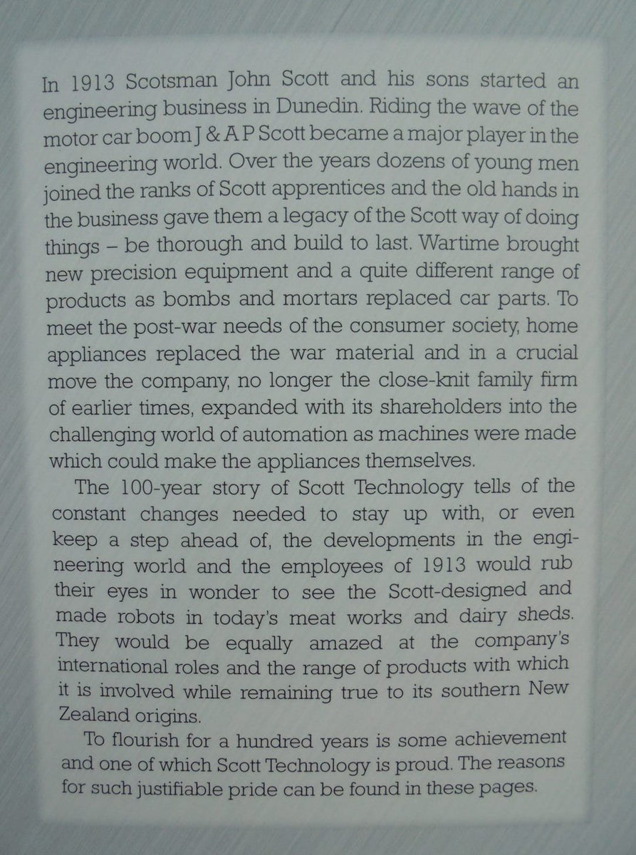 Scott Technology : 100 Years Of Engineering. A history of the company ...