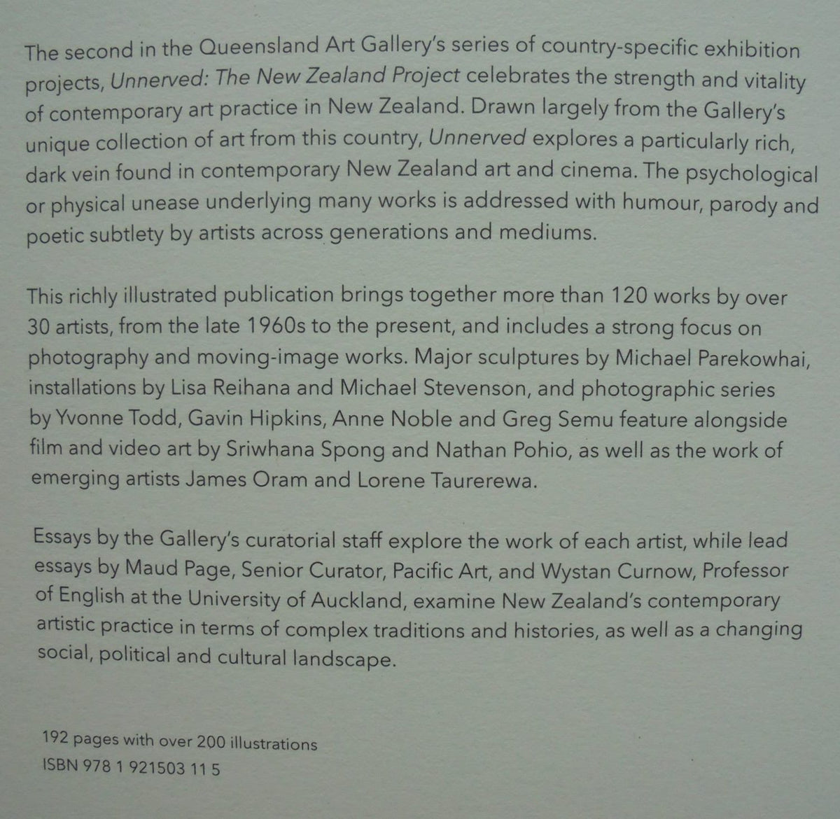 Unnerved - The New Zealand Project. – Phoenix Books NZ