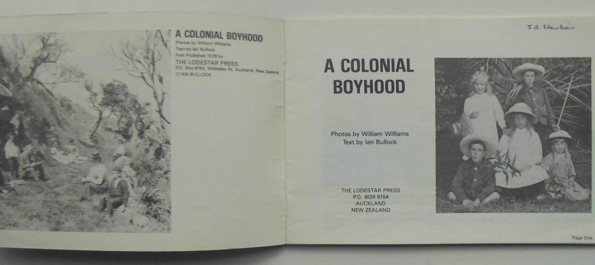 A colonial boyhood. Album from the past. Photographs of Edgar and Owen ...